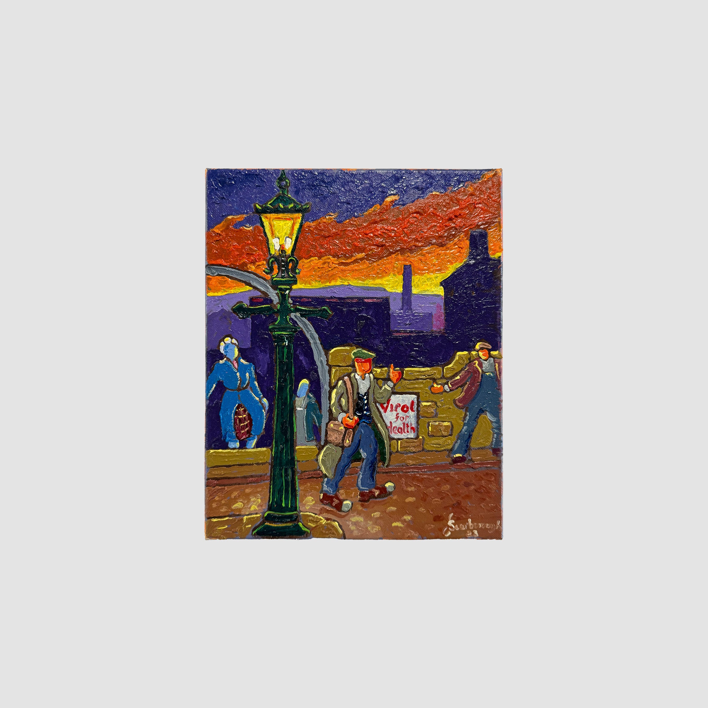 "Knocking off Time" Original Oil Painting on Canvas – Joe Scarborough Art
