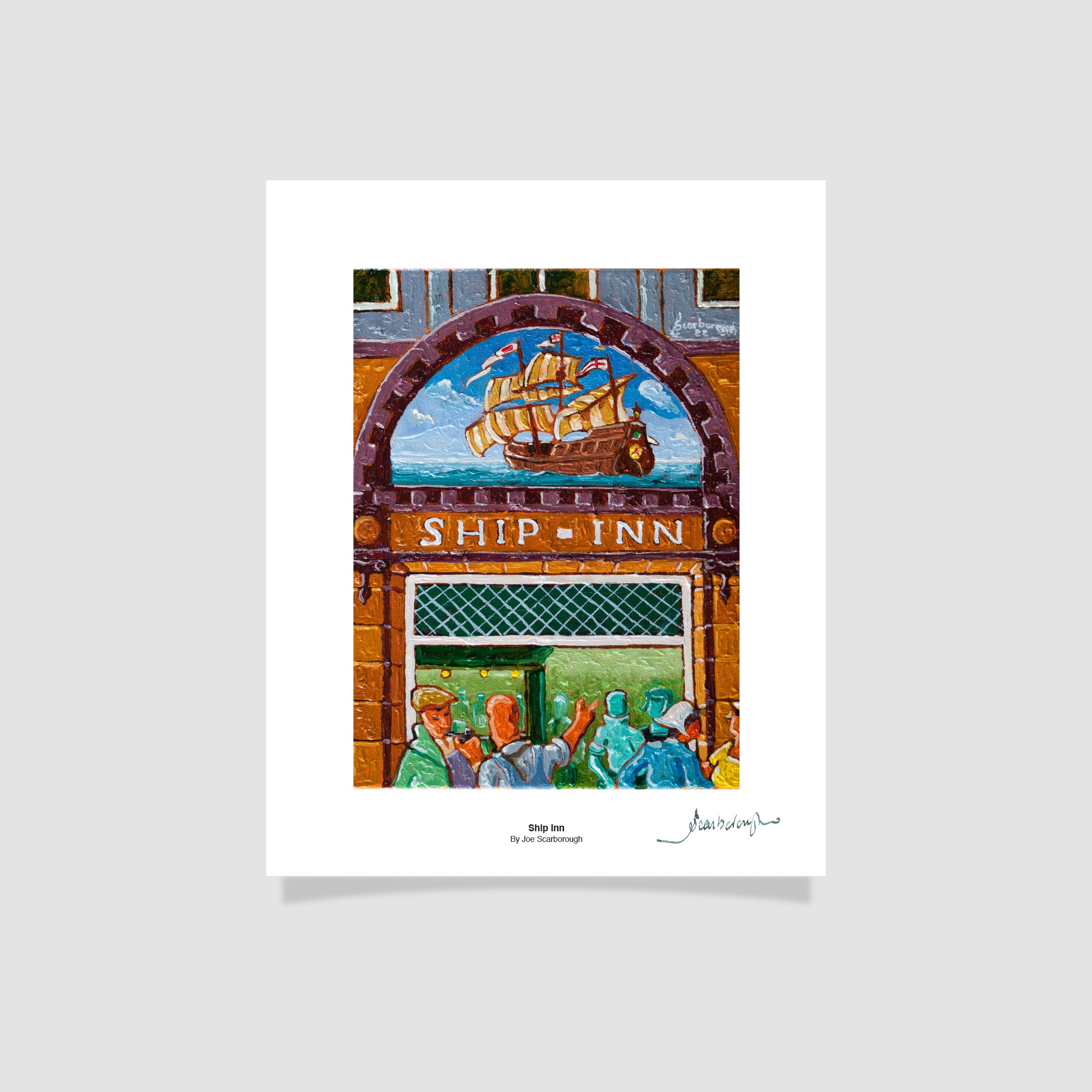Joe Scarborough Signed Art Print Ship Inn – Joe Scarborough Art