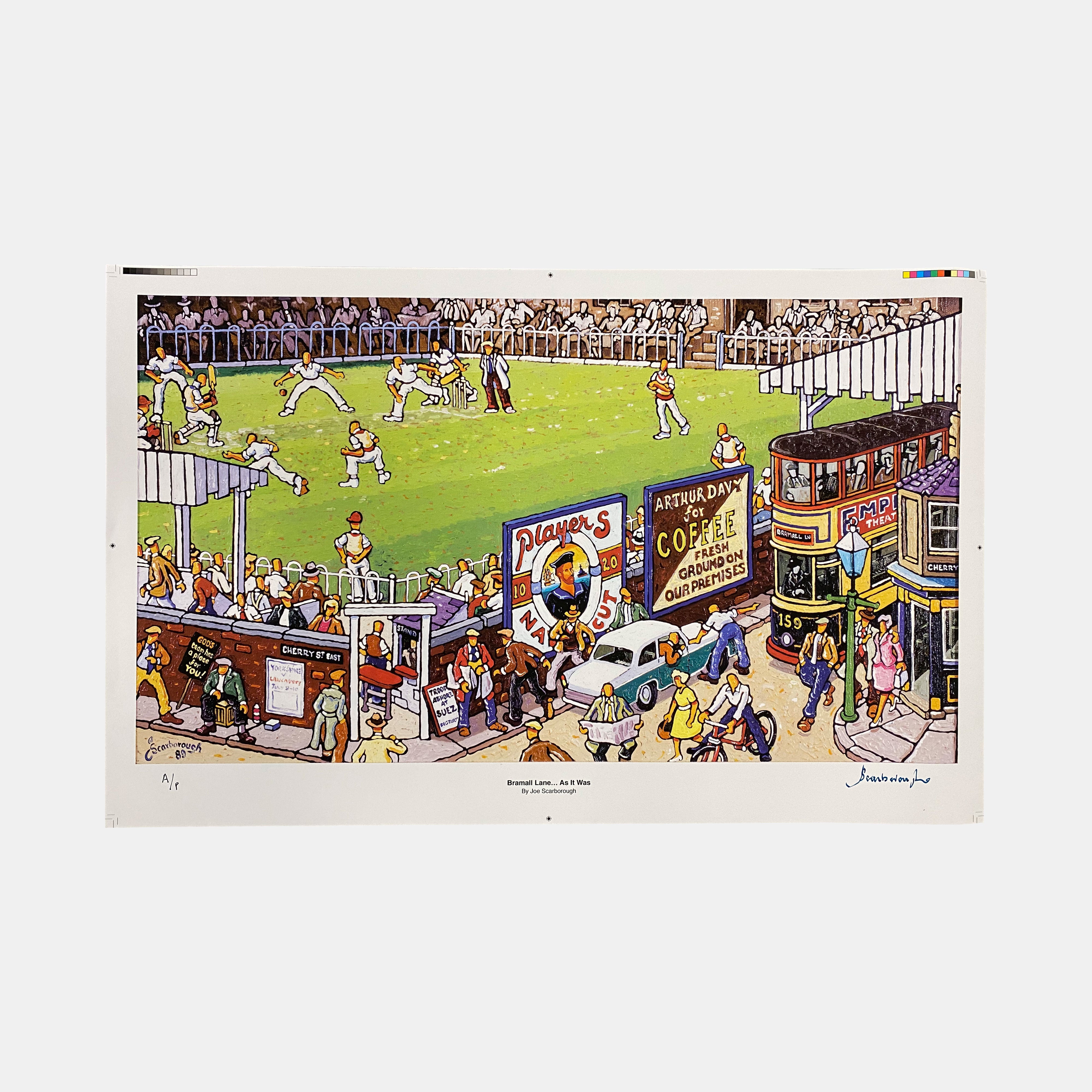 Bramall lane... as it was Signed Archive Artist Proof Art Print | Joe ...