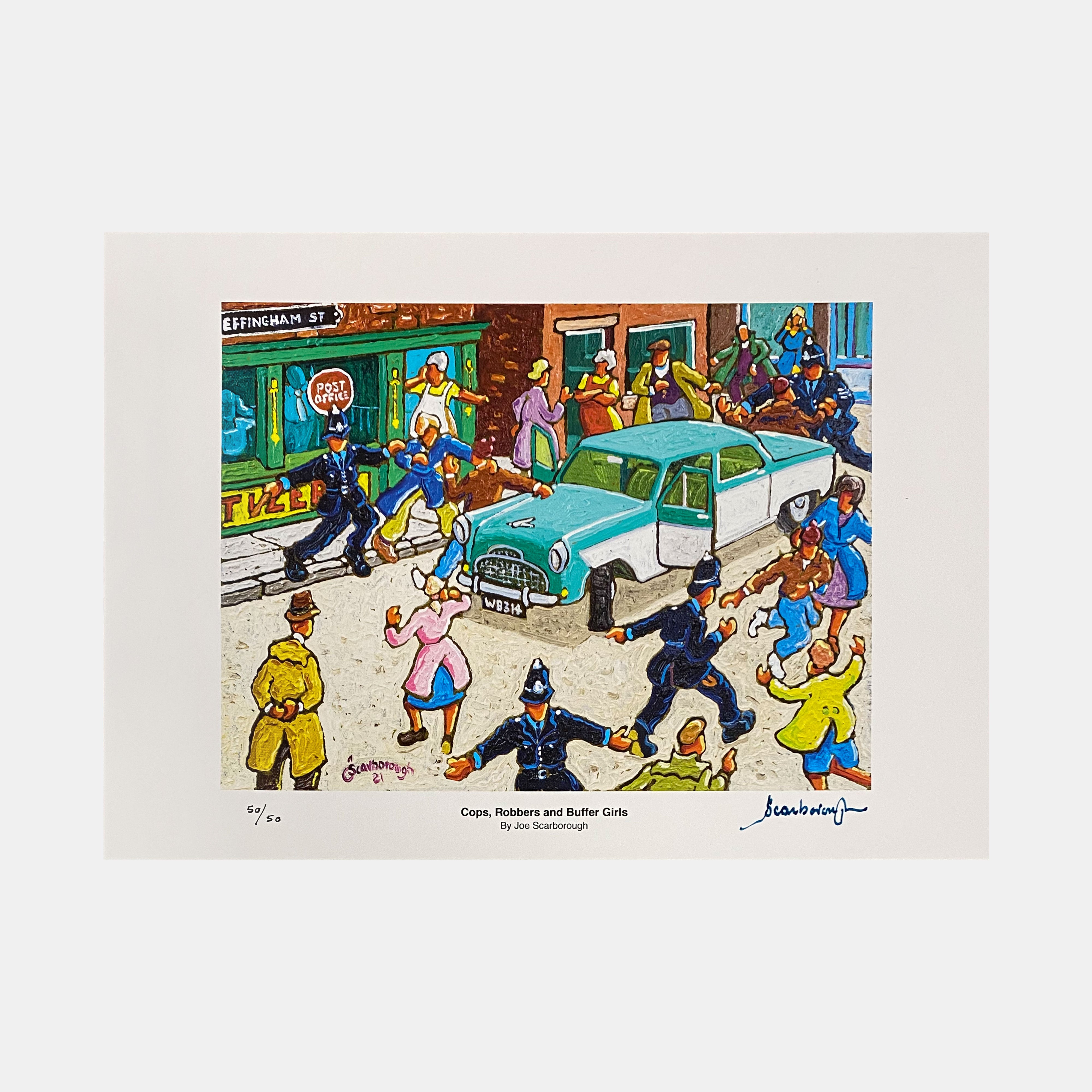 Cops, Robbers and Buffer Girls Signed 50/50 Art Print | Joe Scarborough ...